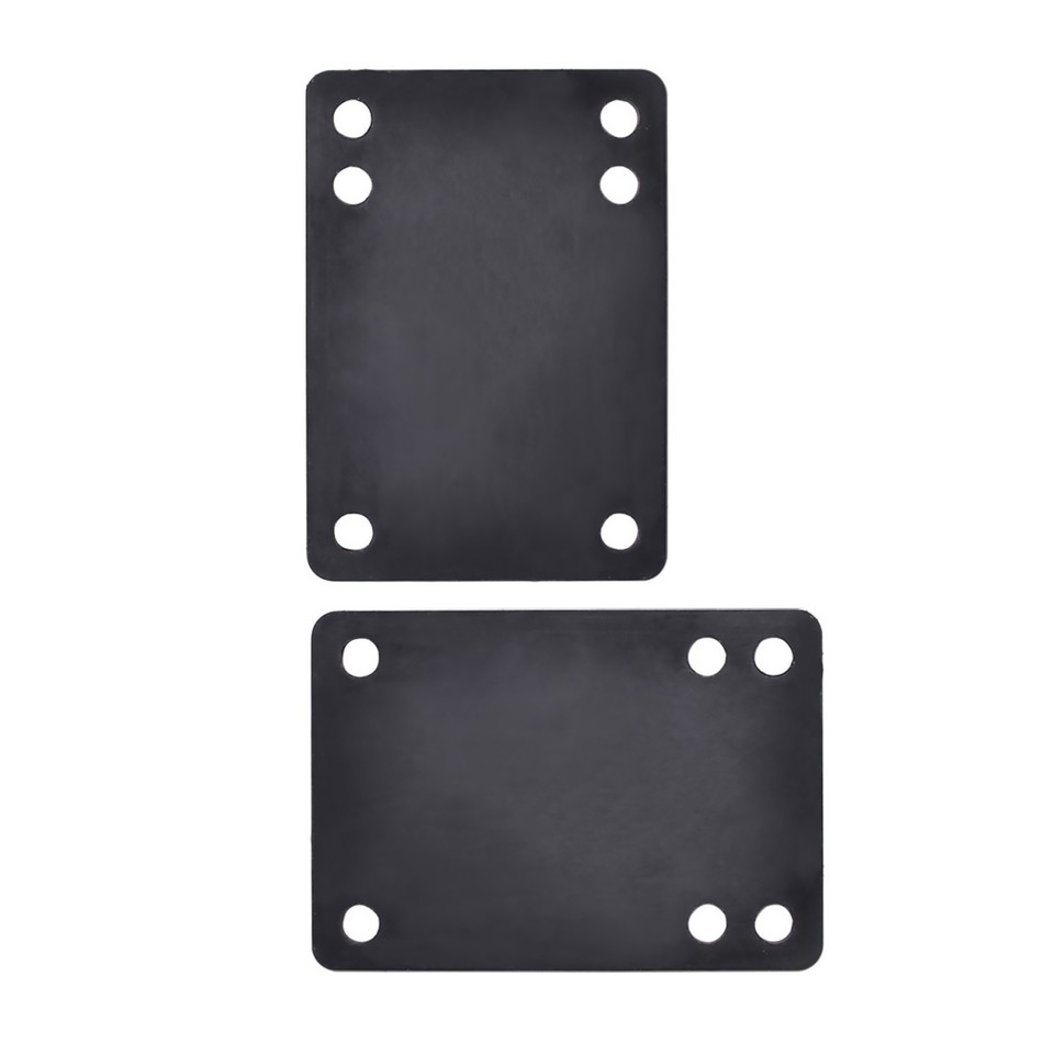 Black 3mm Soft Skateboard Riser Shock Pads Longboard Shock Pads 2pcs ...