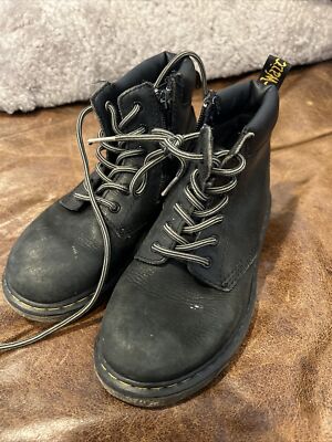 Doc Martins Boots Padded Collar Kids Youth Size 1 Preowned Zipper AW004 ...