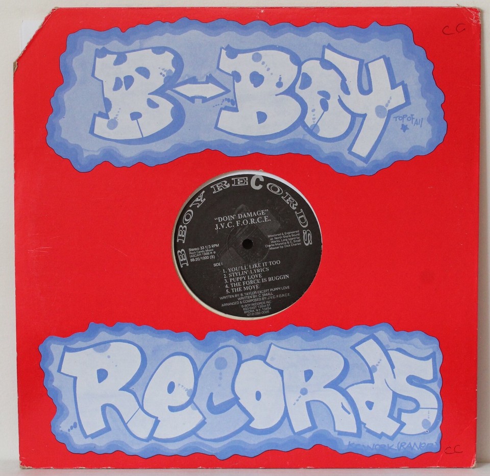 J.V.C. F.O.R.C.E. LP “Doin Damage” ~ B-Boy Orig 1988 ~ JVC Force VG++ ...