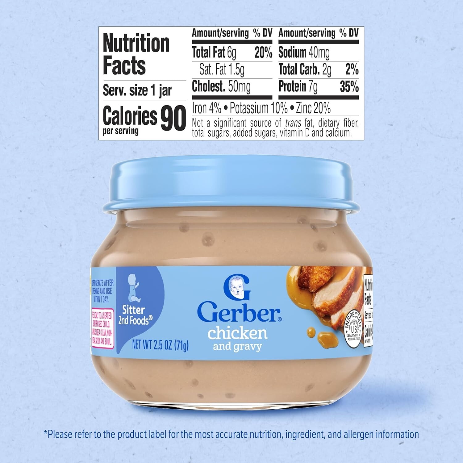 Gerber Chicken & Gravy Baby Food - 2.5oz for sale online | eBay