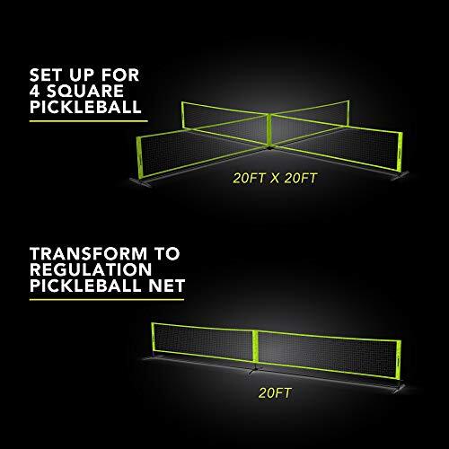 Triumph Sports 4 Square Pickleball Game Set Transforms to Regulation ...