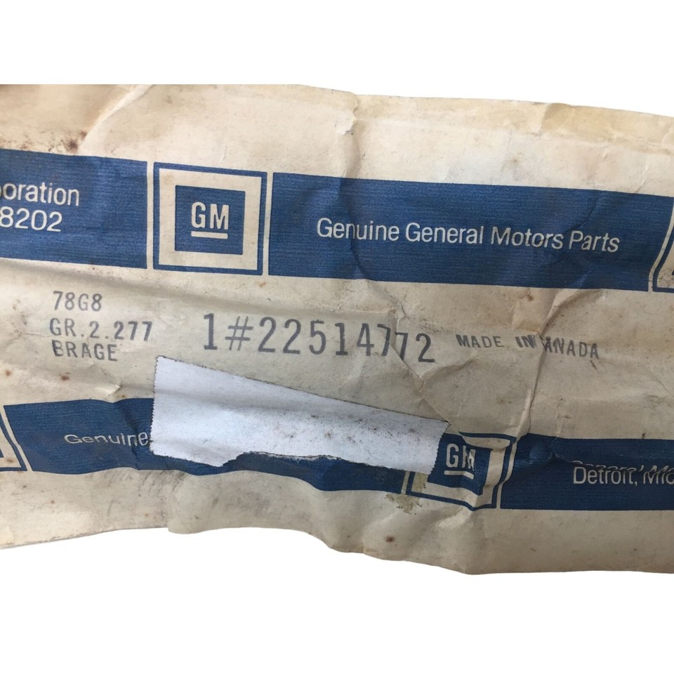GM General Motors Brace for 1984-1990 Buick Part #22514772 New old ...
