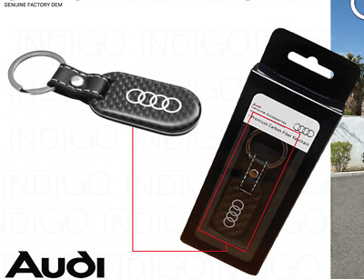 Audi Carbon Fiber Key Chain - FACTORY OEM ACCESSORY -A3 - A4 - A5 - A6 ...
