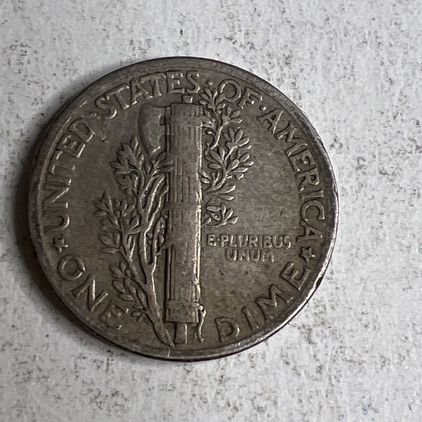 1943 Mercury Dime NO mint mark and huge die crack | eBay