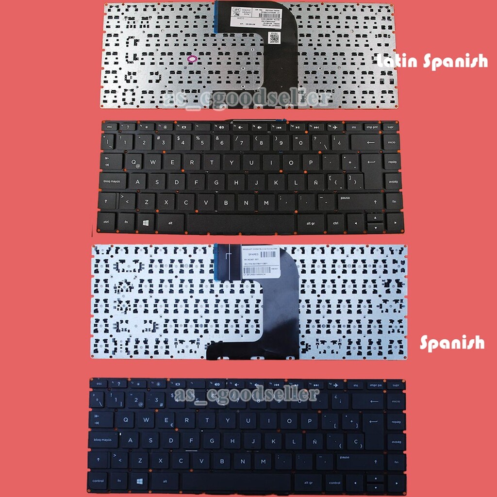 Latin Spanish Keyboard for HP 14-ac 14-ac103la 14-ac104la 14-ac109la 14 ...