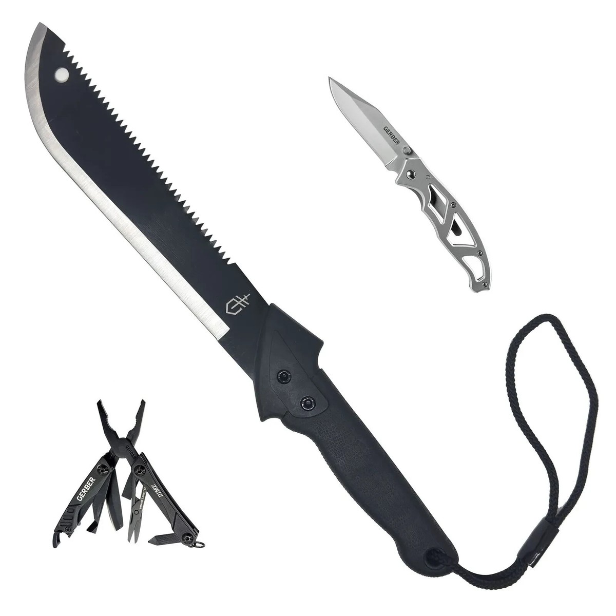 Gerber Tactical Machete NEW GERBER DOUBLEDOWN FOLDING MACHETE KNIFE