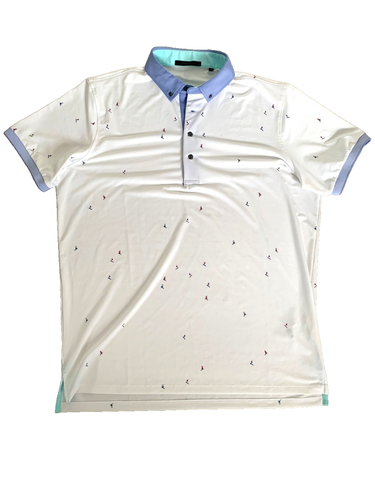 Greyson Wolf Large Men's First Tank Golf Polo Shirt | eBay