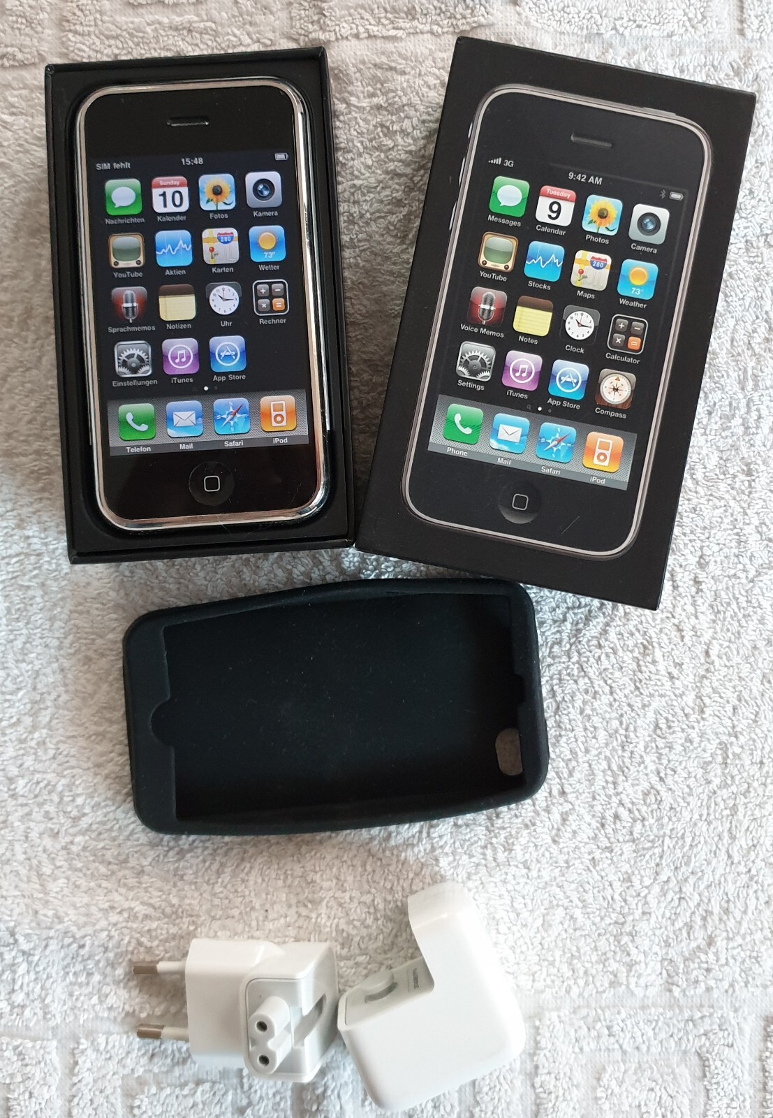 Apple iPhone 2G 1. Generation 8GB A1203 , Headset A1221 Good Condition ...