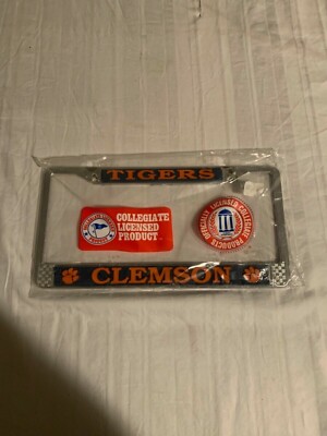 Clemson Tigers NCAA License Plate Frame RICO | eBay