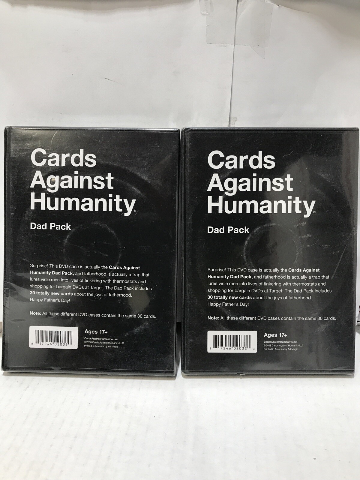 📀 Lot Of 2 : Cards Against Humanity Dad Pack Expansion DVD | eBay