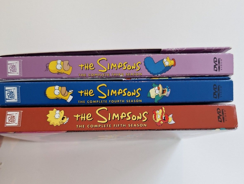 The Simpsons Complete DVD Seasons Box Sets Lot - Seasons 3 4 5 DVDs ...