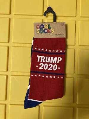 TRUMP 2020 Socks Men's Size 8-12 Cool Socks New in Packaging | eBay