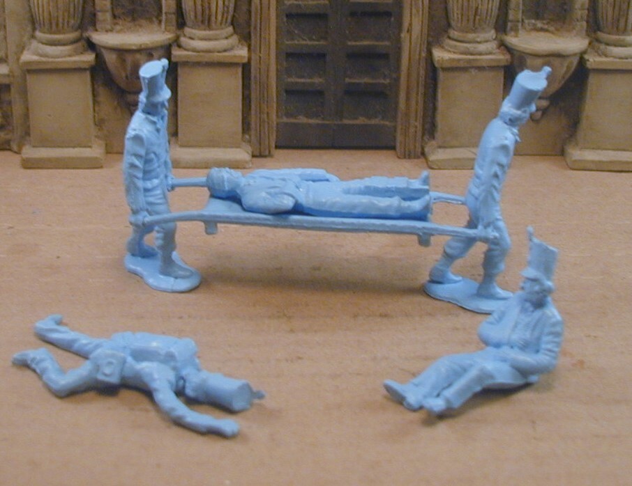 Lot of 5 1/32 Marx Custom Mexican Casualties & Stretcher Bearers #418 ...