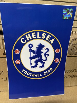 10 X Official Licensed Chelsea Football Club Vinyl Football Stickers ...