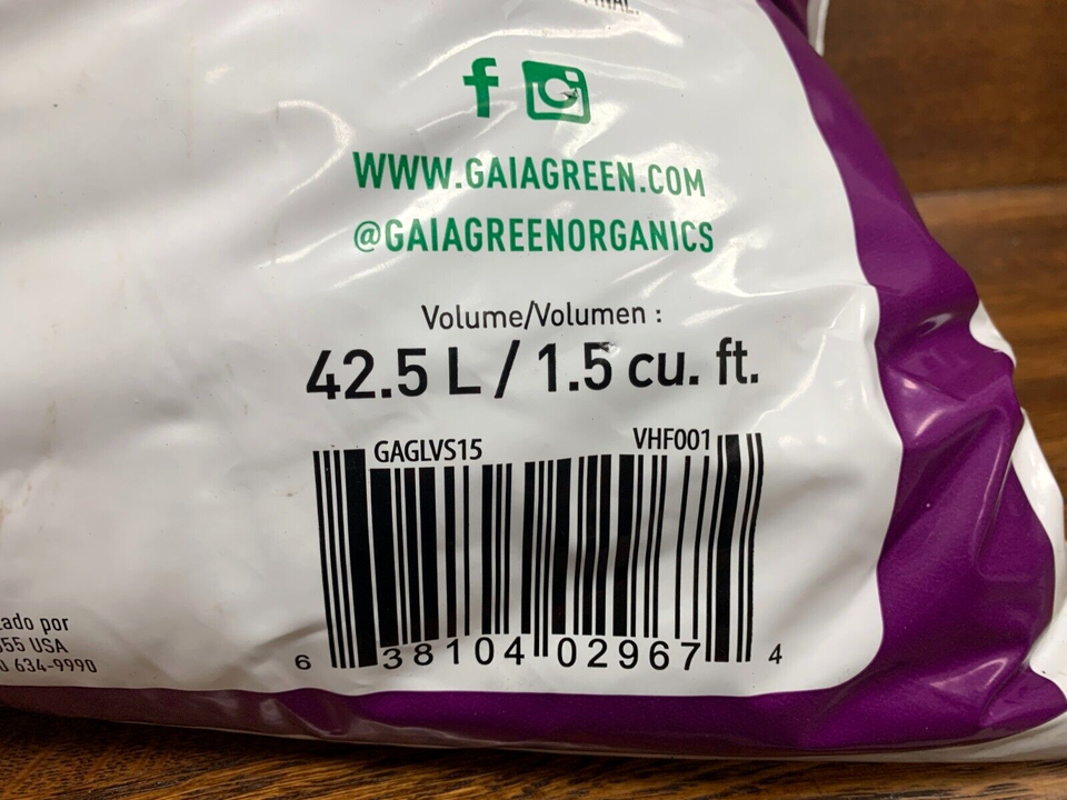 Gaia Green Organics Living Soil, Organic Potting Mix, 1.5 cu ft bag ...