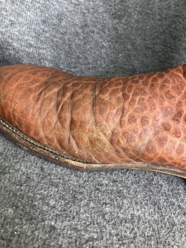 VTG Justin Bullhide Roper Boots Mens 10 D Cowboy Western Brown USA MADE ...