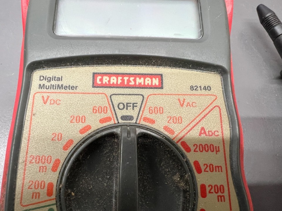 (N) CRAFTSMAN 82140 DIGITAL MULTIMETER VOLT METER W PROBES - TESTED VGC ...