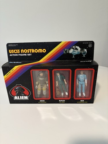 ALIEN Series ReAction Figure 3-Pack A (Kane w/ Facehugger, Riley w ...