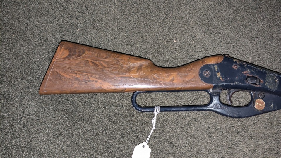 Vintage DAISY Wood Stock Model 95B Lever Action BB Gun - Air Rifle ...