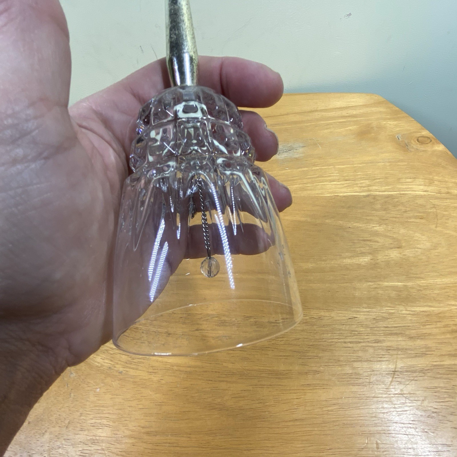 Princess House Heritage Dinner Bell Lead Crystal Glass Vintage 6-inch ...