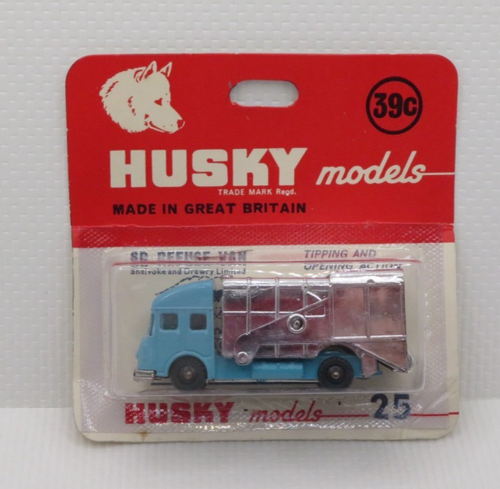 1960's Husky Corgi Jr Refuse Garbage Truck MOC BP blisterpack | eBay