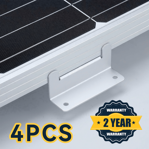 4PCS Solar Panel Mounting Z Bracket Set For Flat Roof Wall Mount Kit ...