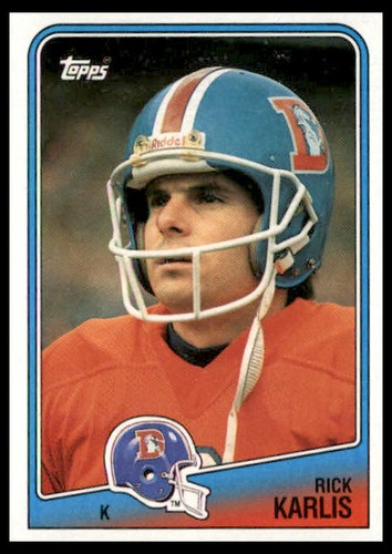 1988 Topps #29 Rich Karlis Denver Broncos Football Card | eBay