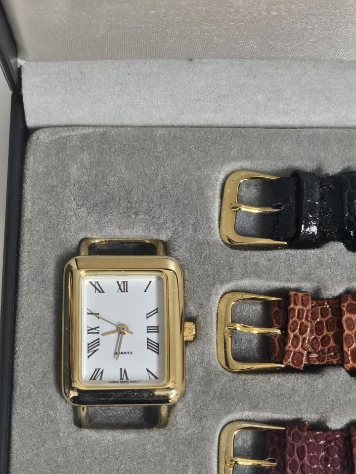 Multi Band Ladies Watch Set Quartz New In Box With Papers New Battery ...