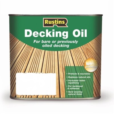 RUSTINS DECKING OIL HARD-WEARING, WATER RESISTANT OIL GIVES UV ...