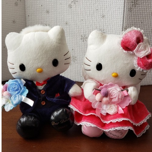 Hello Kitty Dear Daniel Wedding bouquet flowers Plush Doll Pair Set ...