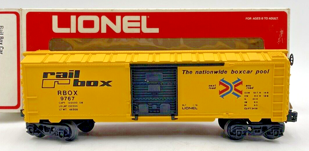 Vintage Lionel Rail Box (RBOX) O-Gauge Box Car #9767 | eBay