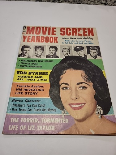 1959 MOVIE SCREEN YEARBOOK #4 vintage movie magazine LIZ TAYLOR | eBay