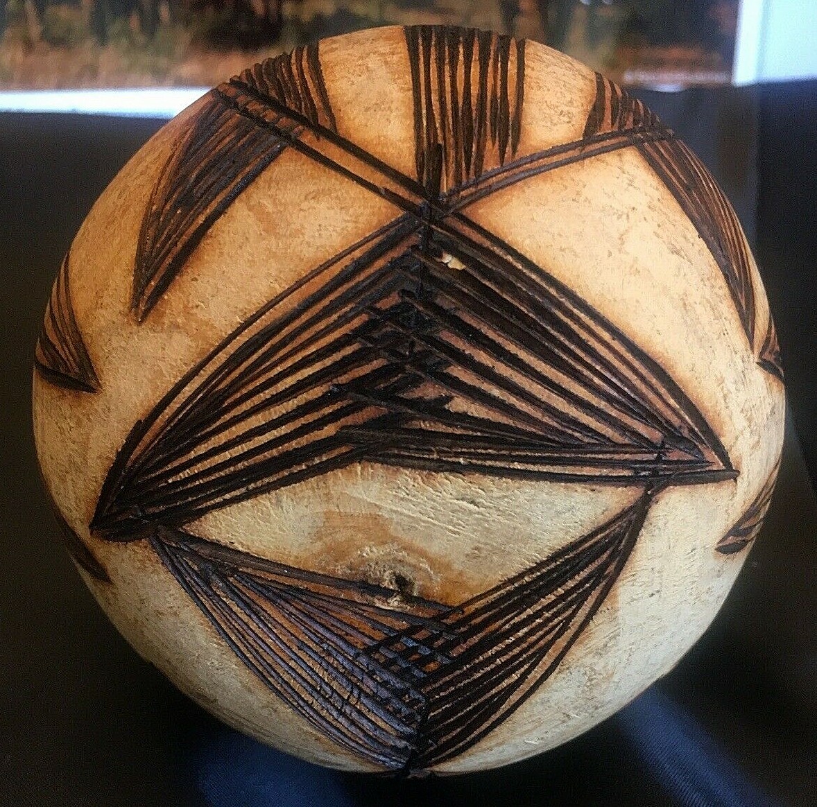 AFRICAN GOURD SHAKER RATTLE SHEKERE ASLATUA CALABASH TRIBAL RYTHUM ...