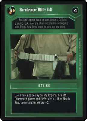 Stormtrooper Utility Belt (Premiere-Limited) | Decipher Star Wars CCG ...