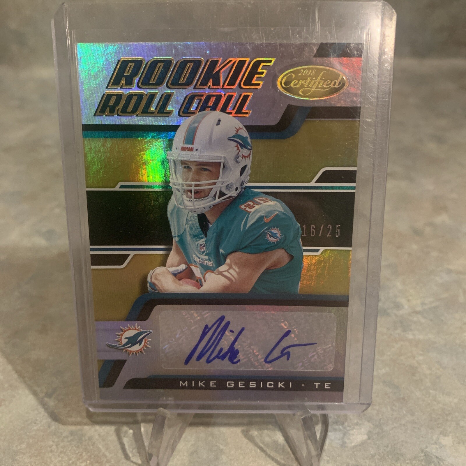 2018 Panini Certified - Rookie Roll Call Signatures Mirror Gold #RC-MG ...