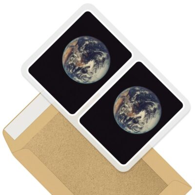 2 x Rectangle Stickers 10cm - Apollo 17 1972 Earth from Space #44112 ...