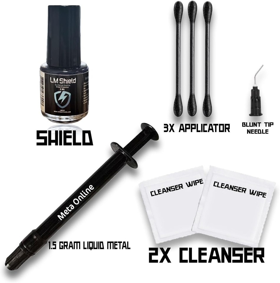 1.5 Gr Liquid metal thermal paste 130WmK + Liquid Metal Shield Circuit ...