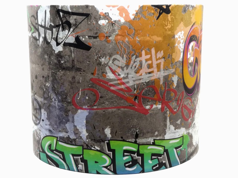 Graffiti Lampshade or Ceiling Light Shade Boys Girls Bedroom Urban ...