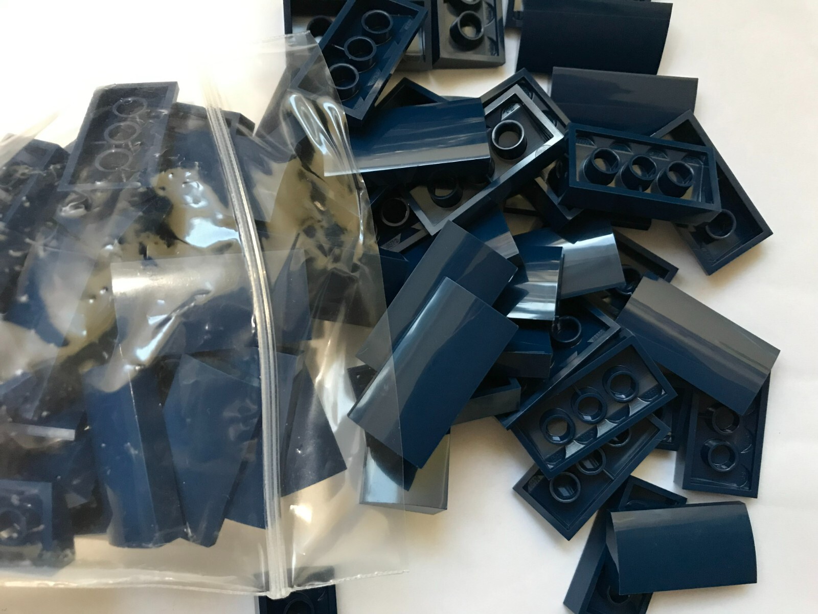 LEGO-NEW-#88930-DARK BLUE-SLOPE CURVED 2 X 4 X 2/3 BOTTOM TUBE -10 ...