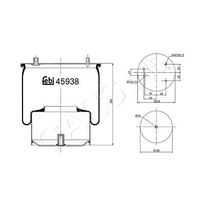 FEBI Air Suspension Boot Fits DAF Cf 75 85 Xf 95 01-13 1697685 | eBay
