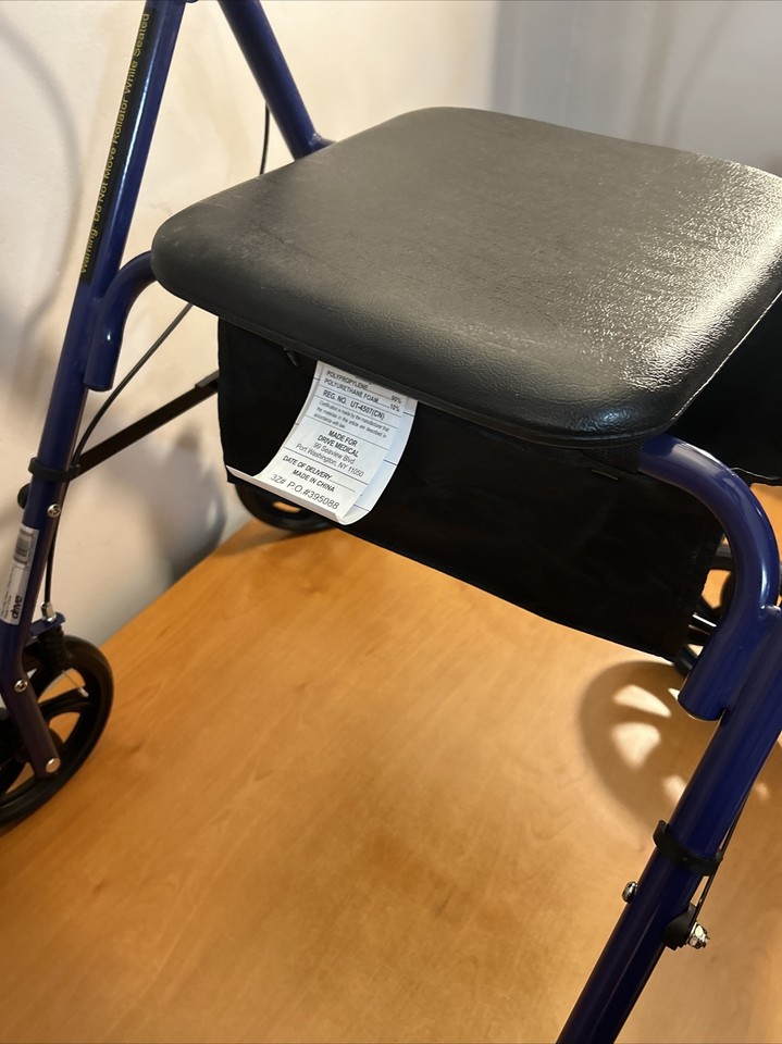 Rollator Walker Drive Medical 4-Wheel With Seat & Removable Back ...