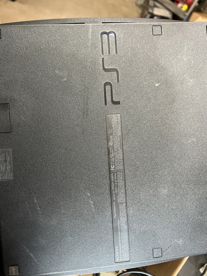 Sony PlayStation 3 Slim PS3 120GB Console Only CECH-2001A Works Free ...