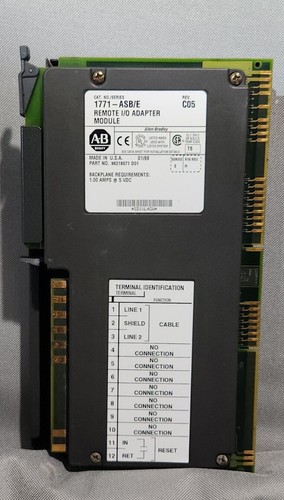 ALLEN-BRADLEY 1771-ASB Ser. E. REMOTE I/O ADAPTER MODULE | eBay