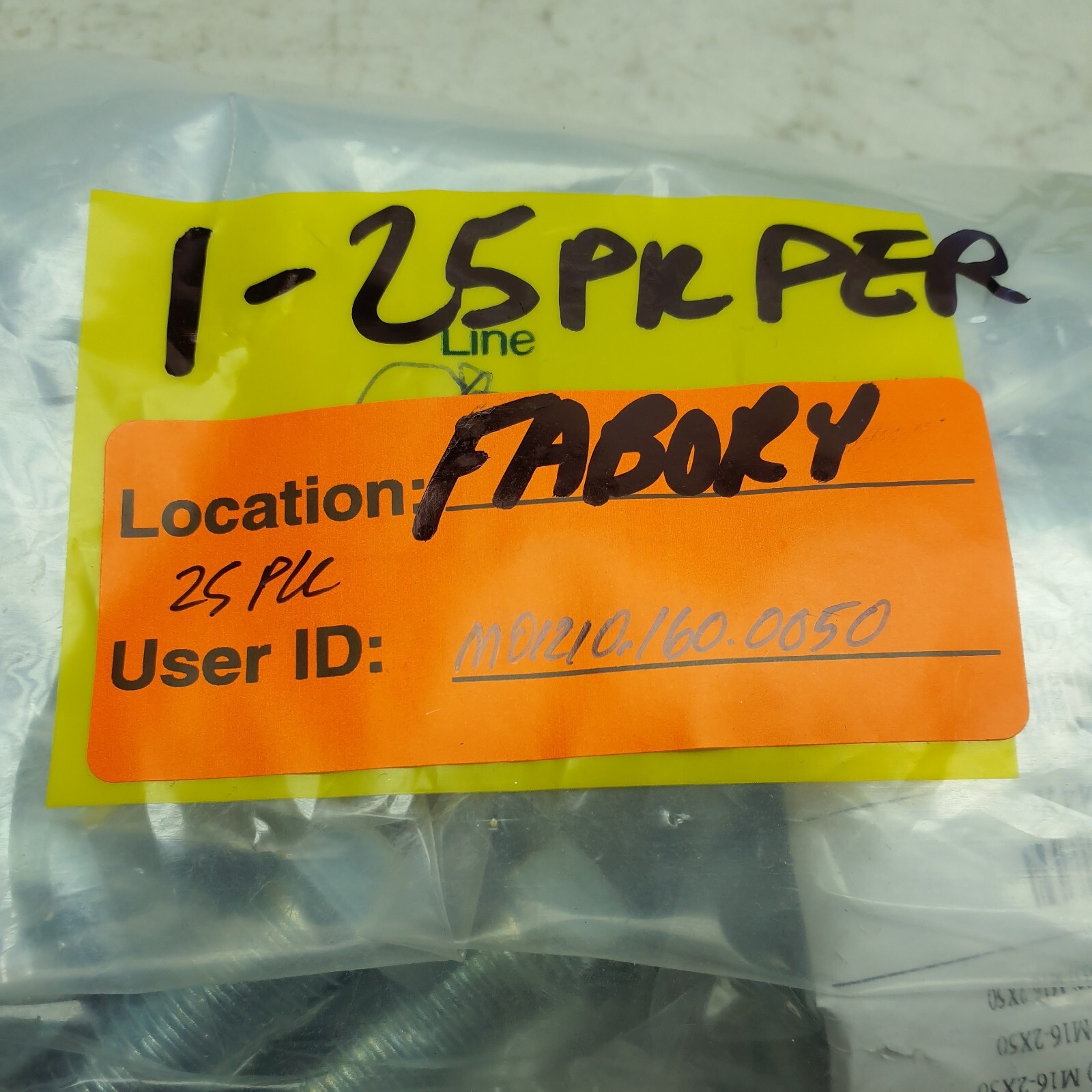 25 Pack Fabory M16-2.00 x 50mm Hex Head Cap Screw Class 8.8 Bolt M01210 ...