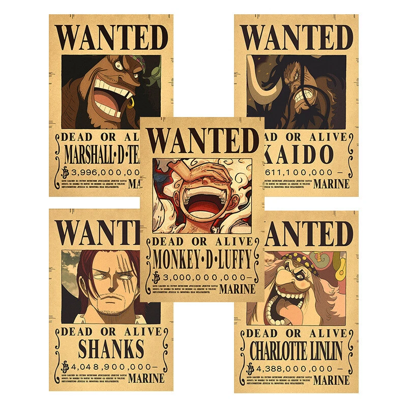 One Piece Shanks Crew Bounty
