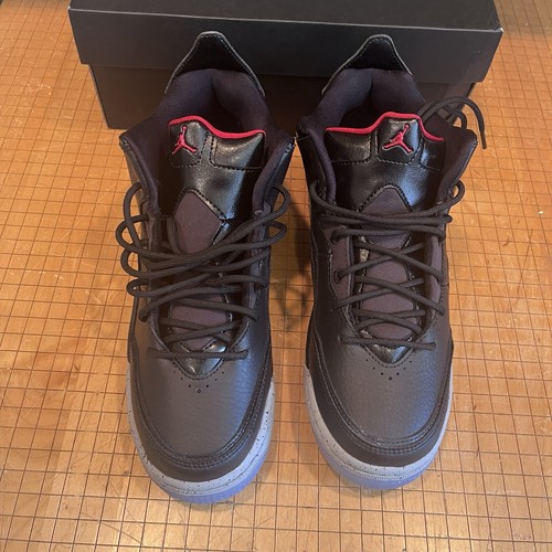 (7Y) Jordan Courtside 23 (GS) Black/Gym Red-Particle Grey AR1002 023 ...
