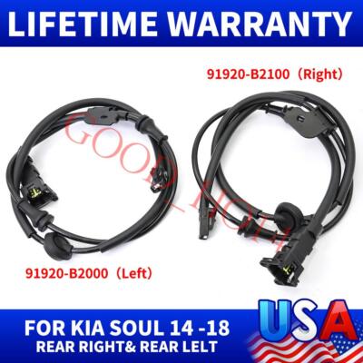 2X Rear Left &Right Wheel ABS Speed Sensor For Kia Soul 14-19 Kia Soul ...