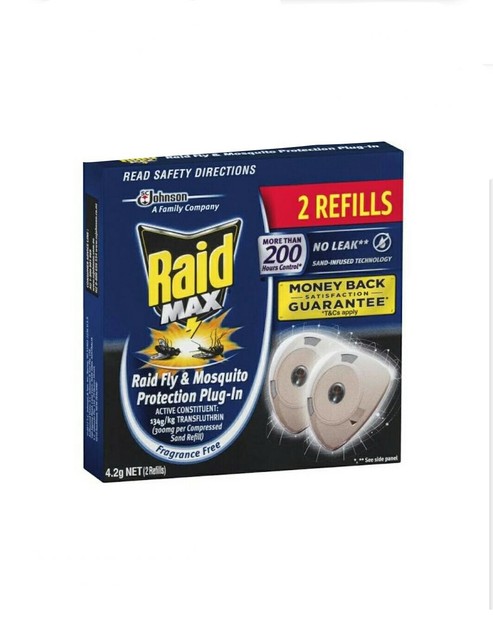 RAID Night and Day Electronic Mosquito Repellent Refill - 2 Pack for ...