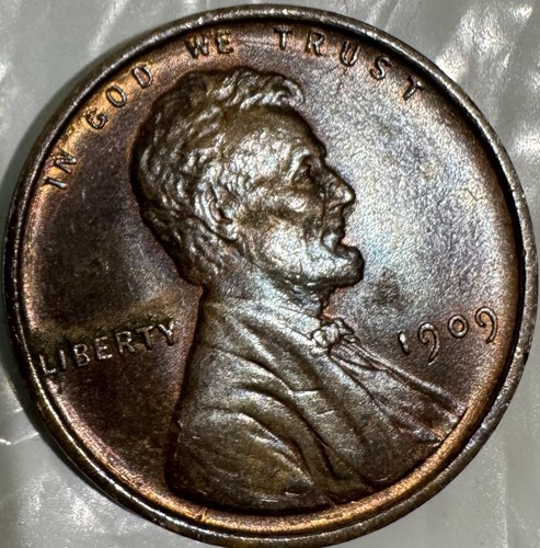 1909 P LINCOLIN WHEAT CENT. FIRST YEAR RELEASE ABOUT UNCIRCULATED A++ ...