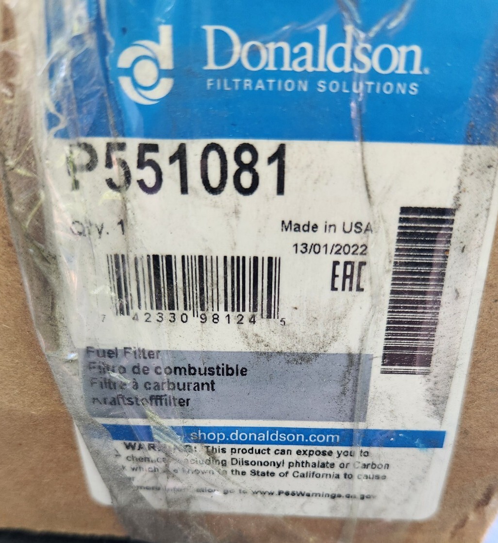DONALDSON P551081 - Fuel filter cross reference